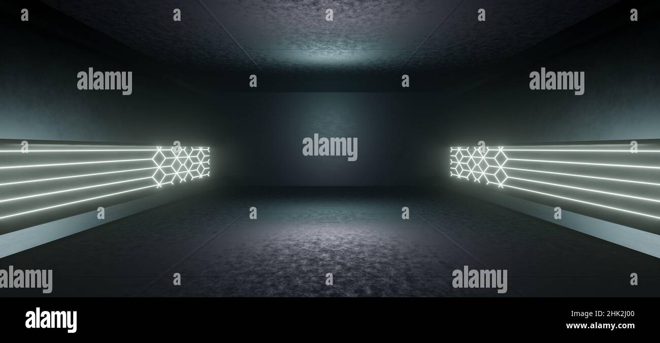 Interdimensional Digital Technology Structure Space Cyberpunk Lighting ...