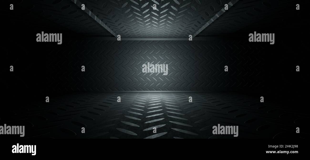 Future Concept Art Empty Hallway Corridor Room Garage Studio Dance ...