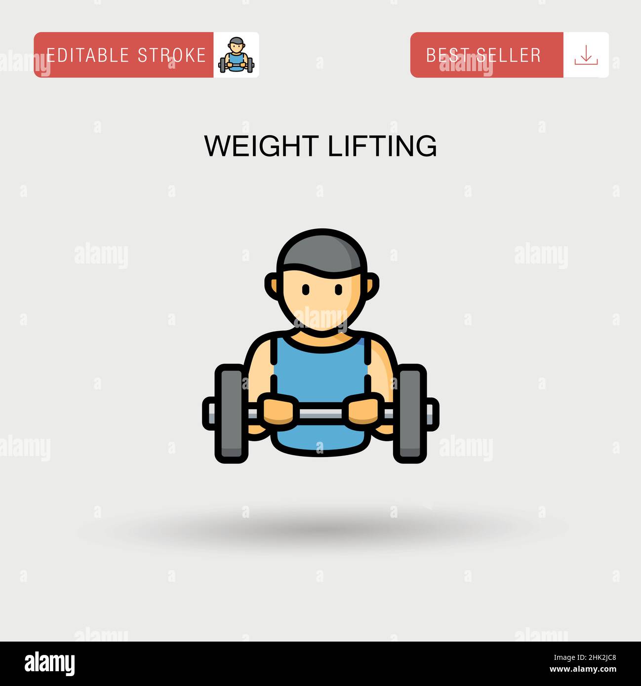 Female lifting weight Stock Vector Images - Alamy