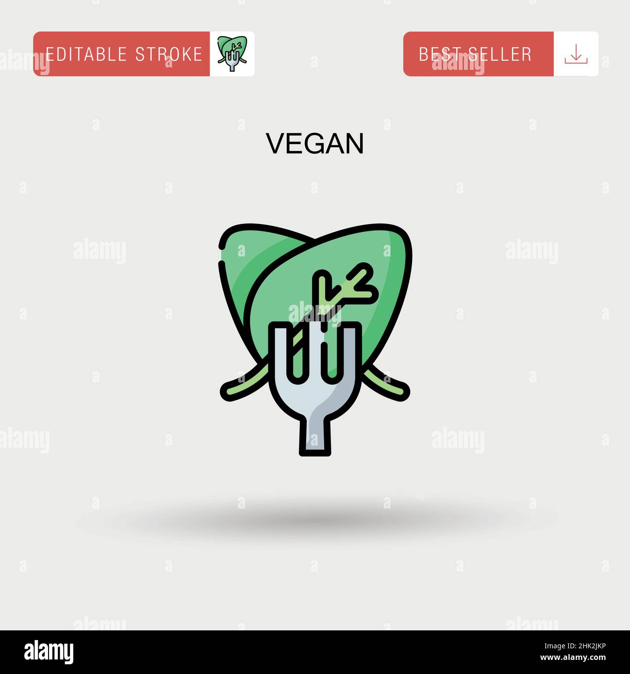 Vegan Simple vector icon Stock Vector Image & Art - Alamy