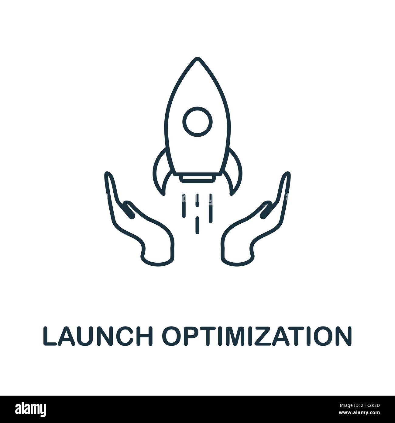 Launch Optimization Icon Line Element From Production Management Collection Linear Launch