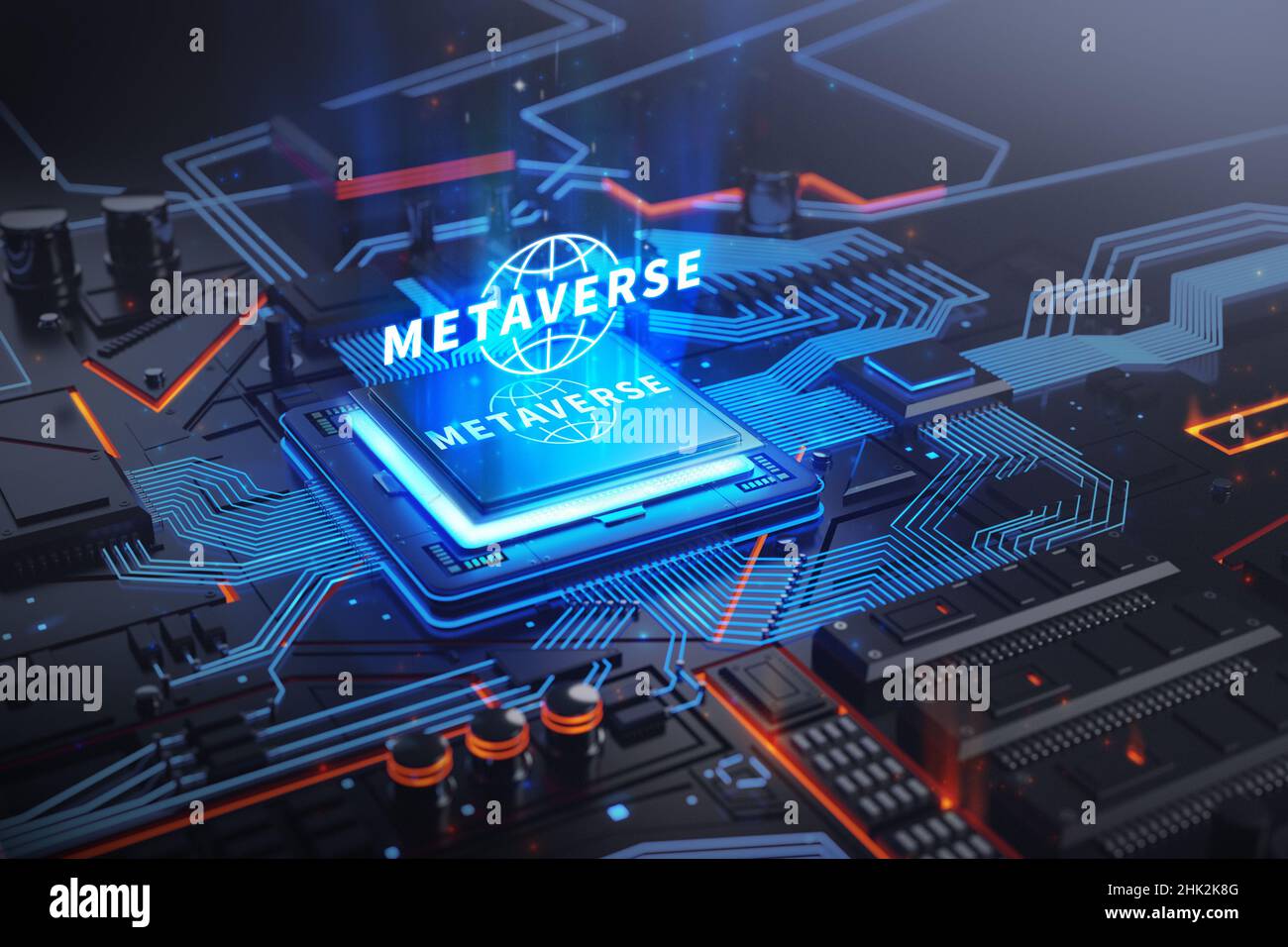 Metaverse digital world smart futuristic interface technology ...