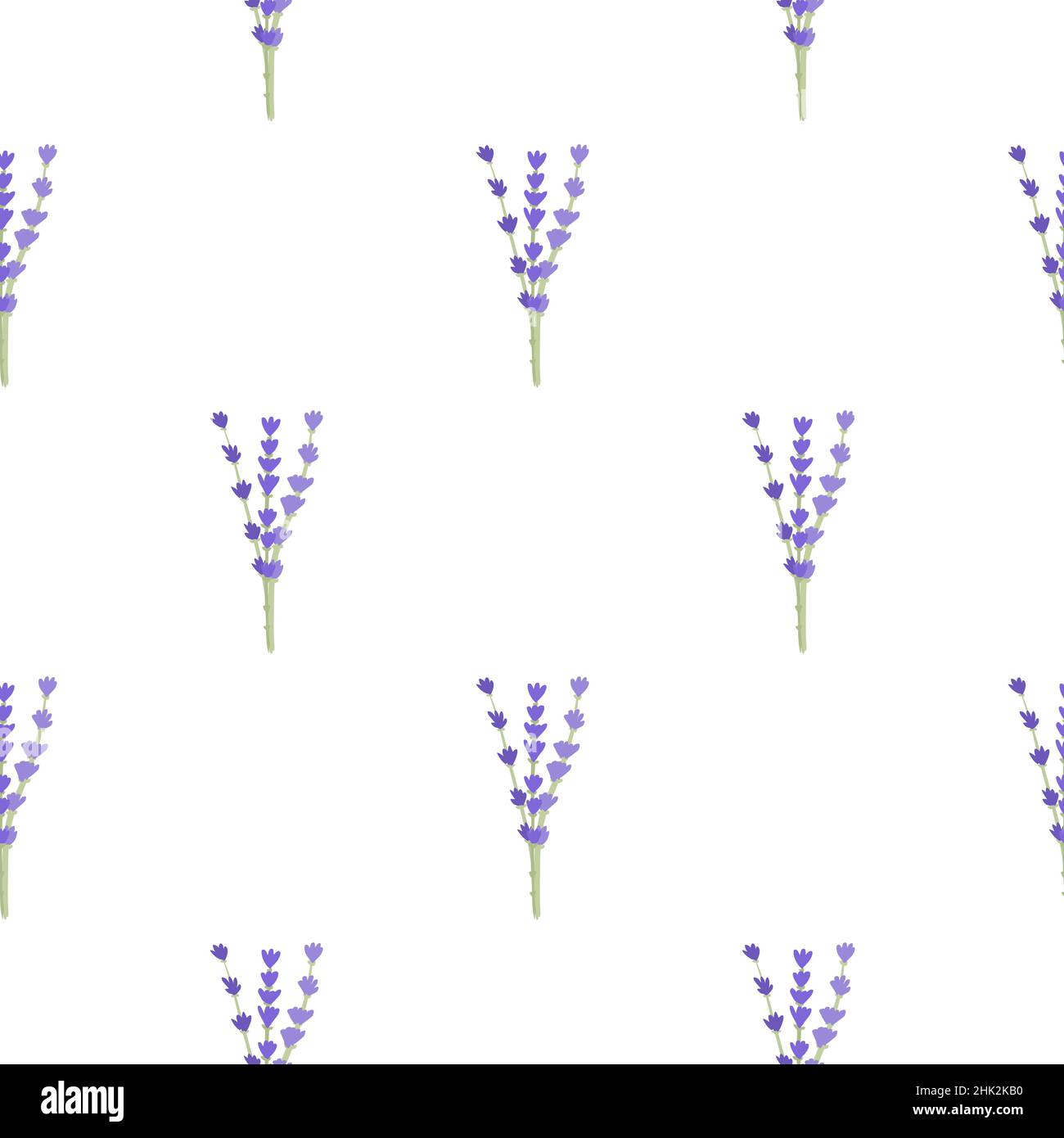 Isolated seamless herbal aroma pattern with blue lavender silhouettes ...