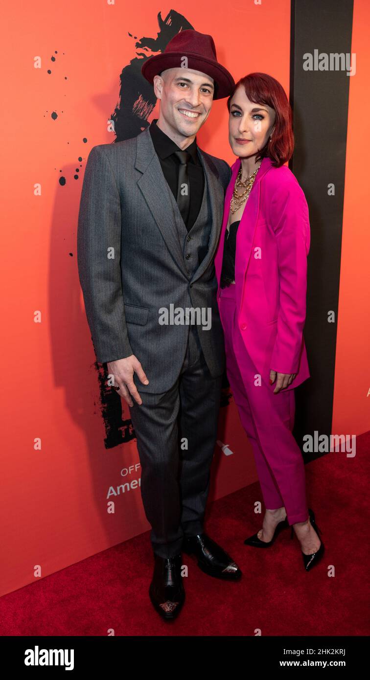 New York, NY - February 1, 2022: Kyle R. Robinson and Nathalie Marrable ... New York, NY - February 1, 2022: Kyle R. Robinson and Nathalie Marrable ...