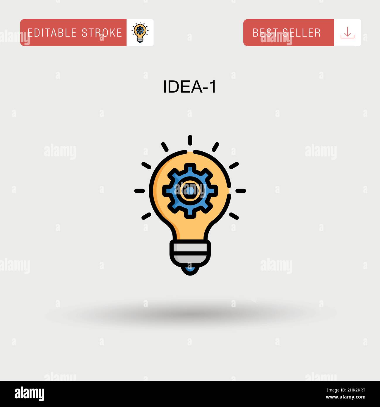 Energy idea icon outline Stock Vector Images - Alamy