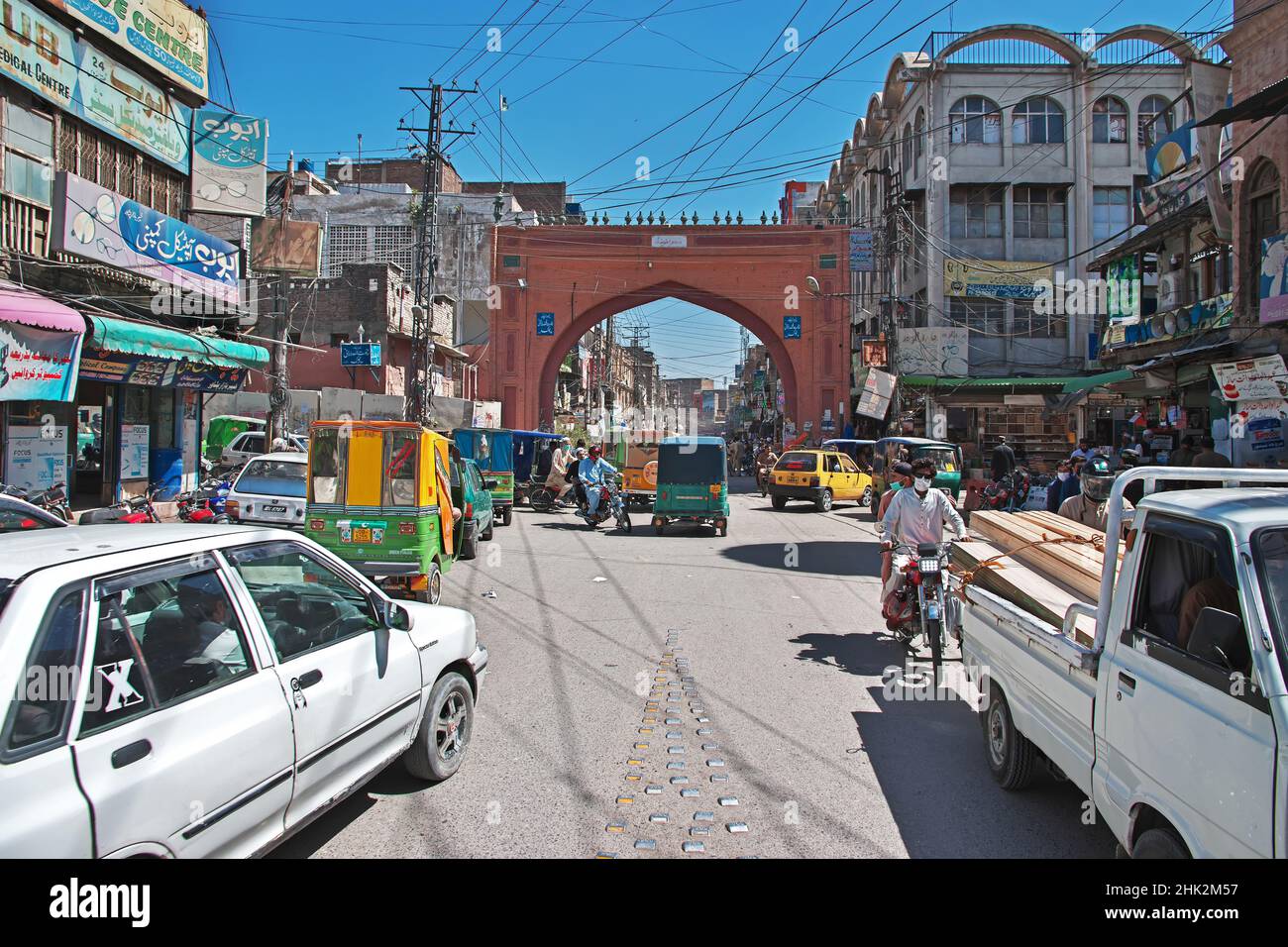 The vintage street in Peshawar, Pakistan Stock Photo - Alamy