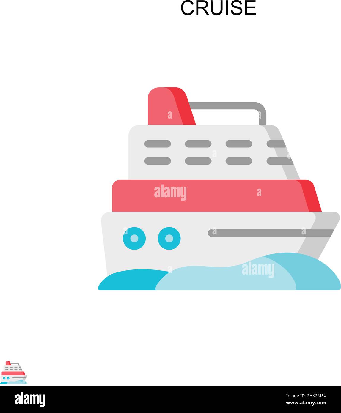 Aerial view cruise ship pier Stock Vector Images - Alamy