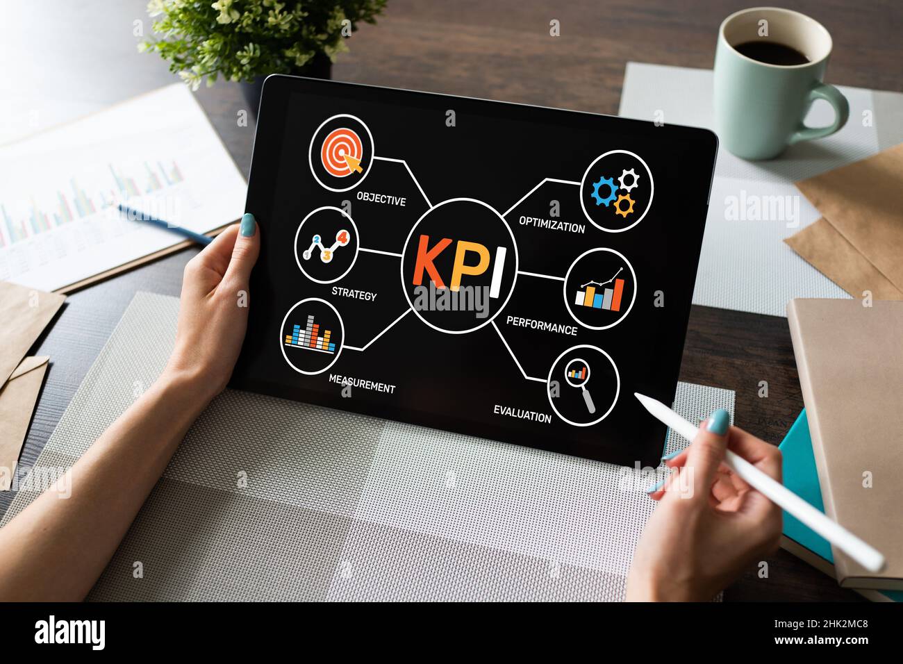 KPI Key Performance Indicator. Industrial Manufacturing Business ...
