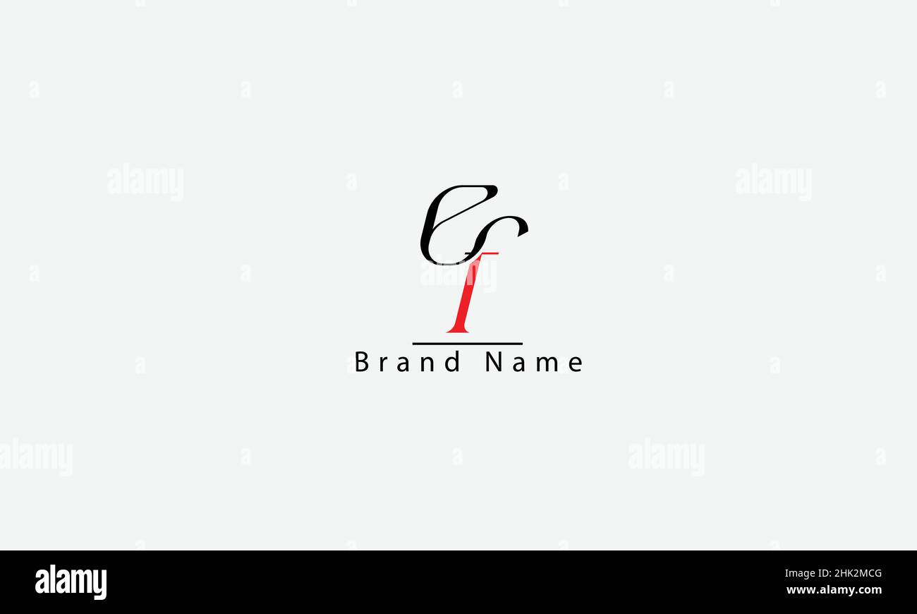 Ef minimal logo Stock Vector Images - Alamy