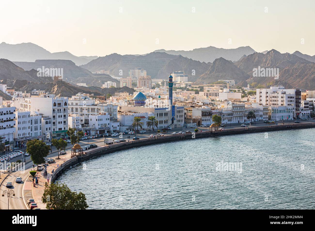 Middle East, Arabian Peninsula, Oman, Muscat, Muttrah. The waterfront ...