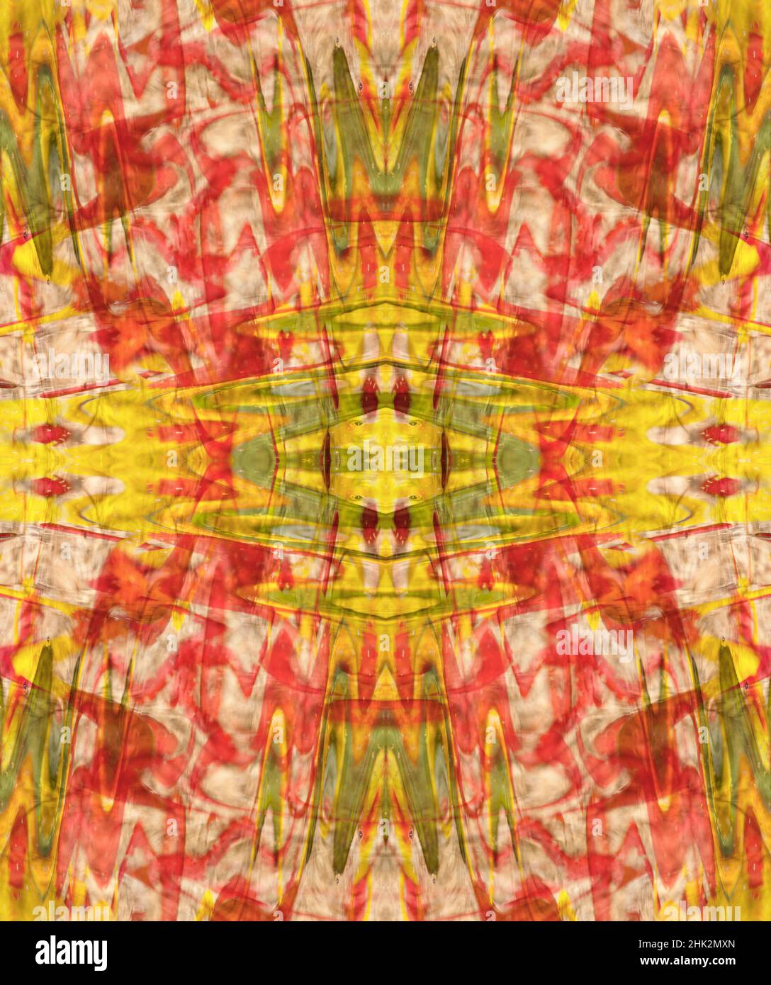 Yellow, green and red abstract design Stock Photo - Alamy