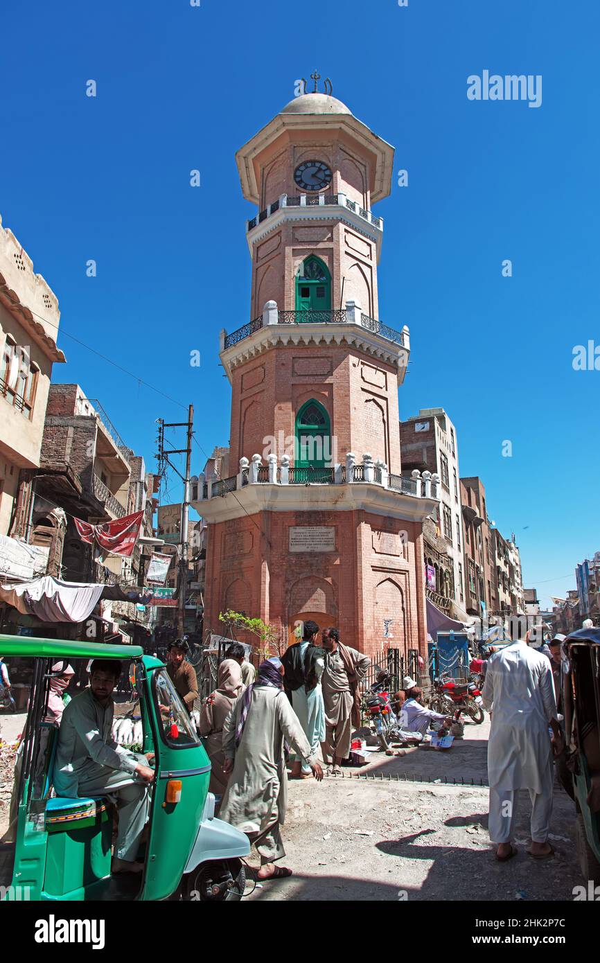 Cunningham Clock Tower in Peshawar, Pakistan Stock Photo - Alamy