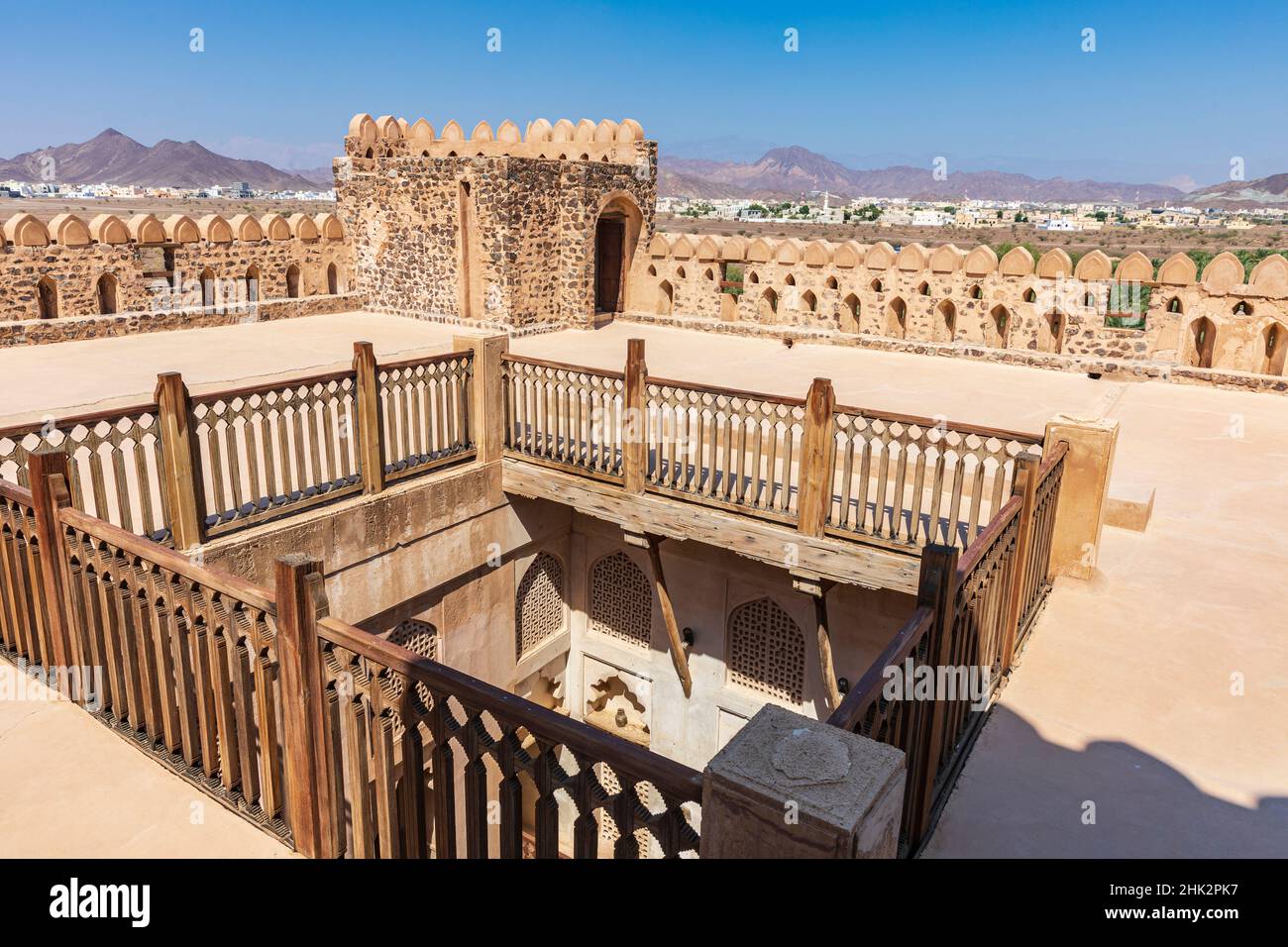 Middle East, Arabian Peninsula, Oman, Ad Dakhiliyah, Bahla. Top level ...