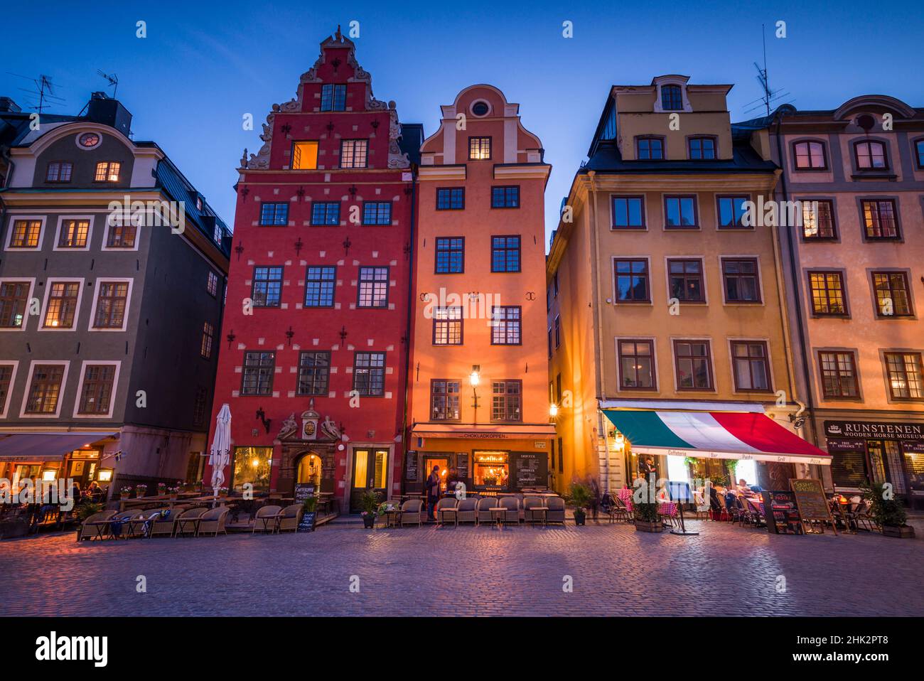 Sweden, Stockholm, Gamla Stan, Old Town, buildings of the Stortorget ...