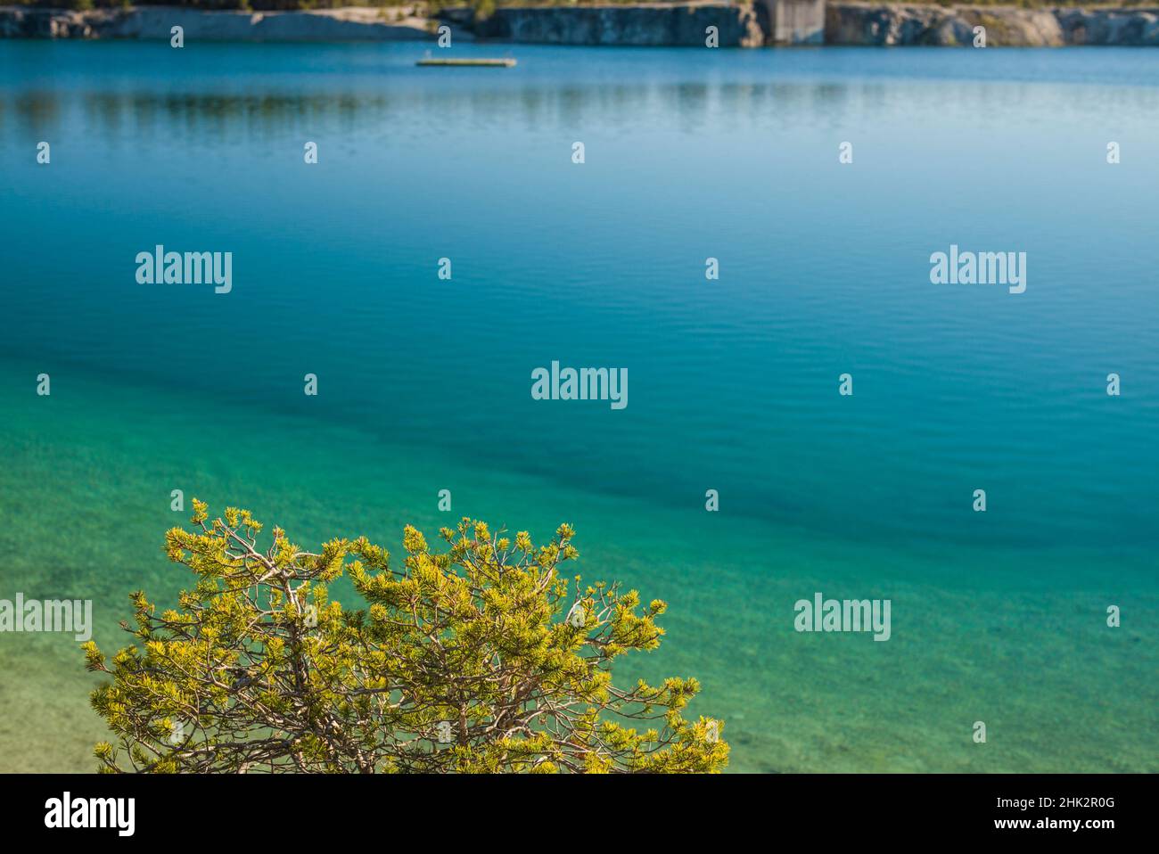 Sweden, Gotland Island, Labro, Bla Lagunen, Blue Lagoon, natural ...