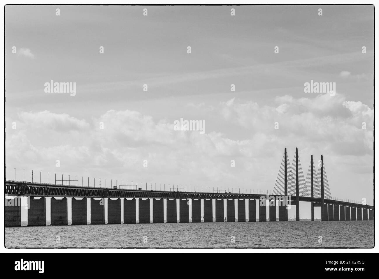 Sweden, Scania, Malmo, Oresund Bridge, longest cable-tied bridge in ...
