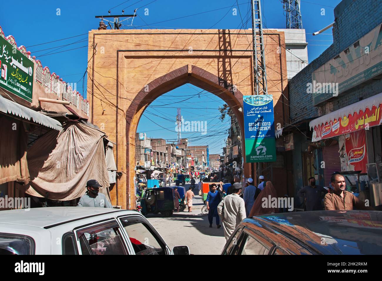 The vintage gate in Peshawar, Pakistan Stock Photo - Alamy