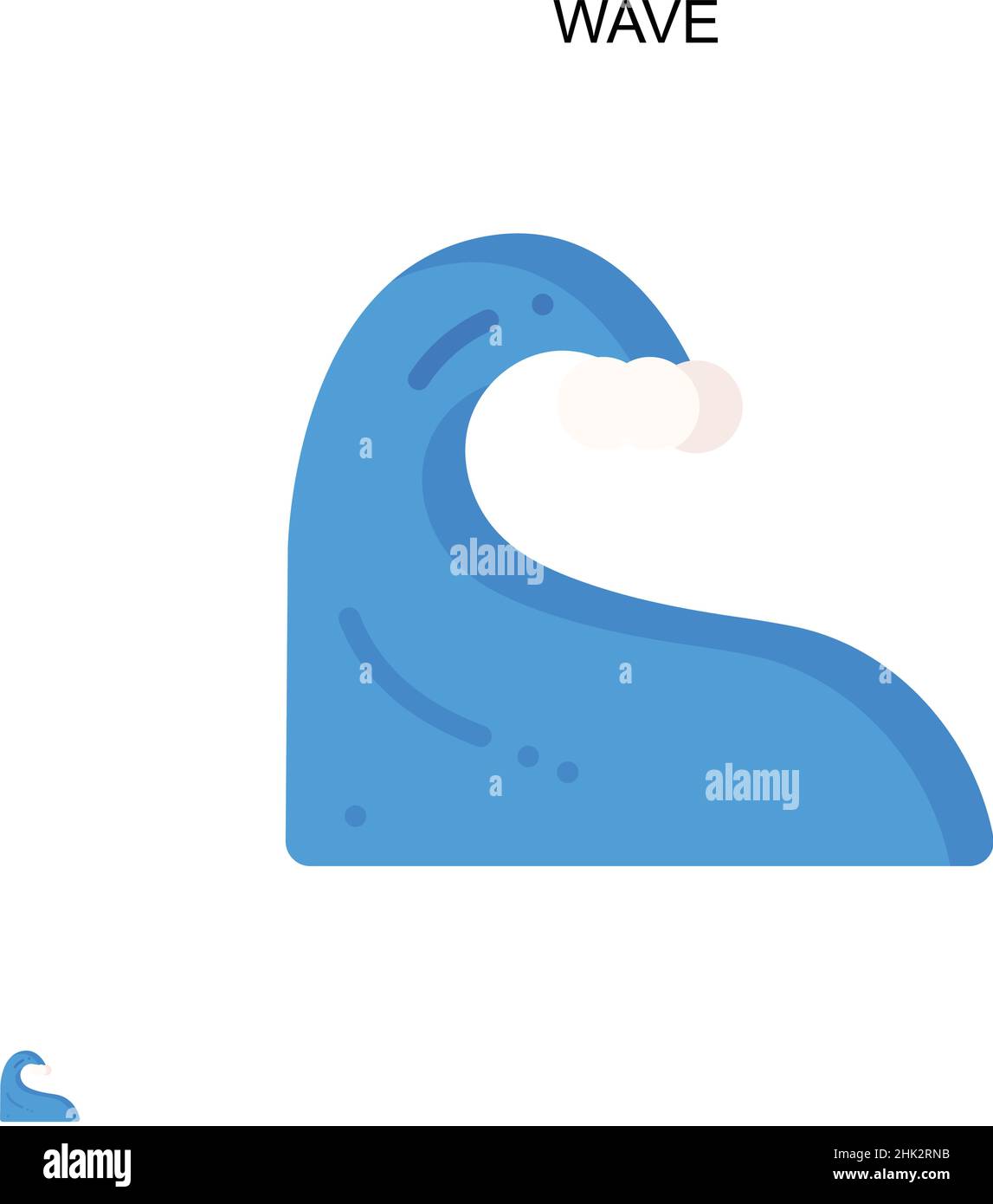 Wave Simple vector icon. Illustration symbol design template for web ...