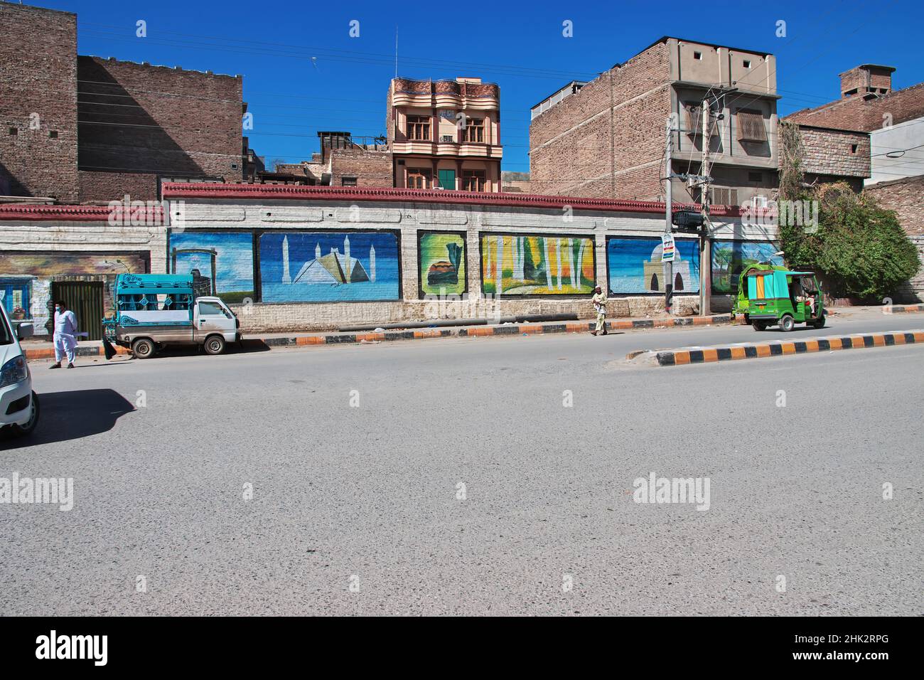 The vintage street in Peshawar, Pakistan Stock Photo - Alamy