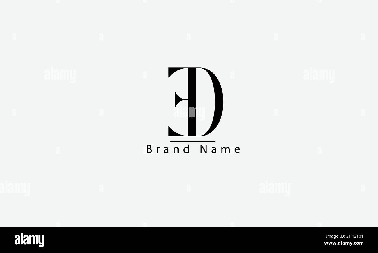 ED DE E D abstract vector logo monogram template Stock Vector Image ...