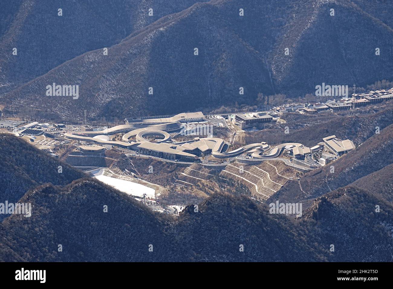 Yanqing, China. 02nd Feb, 2022. View of the National Sliding Centre ...
