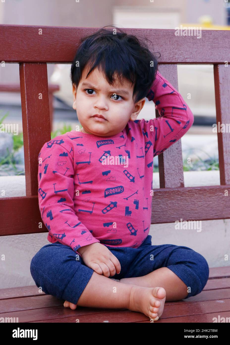 adorable young handsome indian baby sitting on a bench Stock Photo - Alamy adorable young handsome indian baby sitting on a bench Stock Photo - Alamy