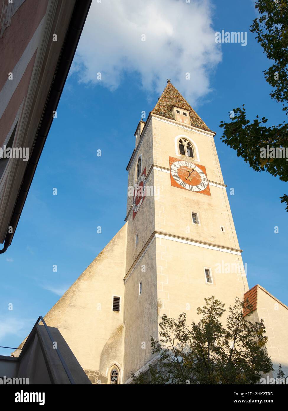 Church Heiliger Mauritius (Saint Maurice). Historic village Spitz ...