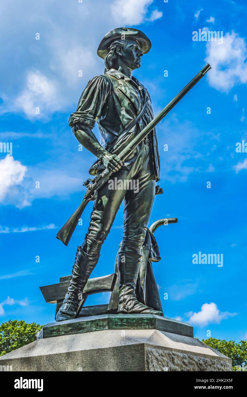 The Minute Man statue, Old North Bridge, Minute Man National Historical ...
