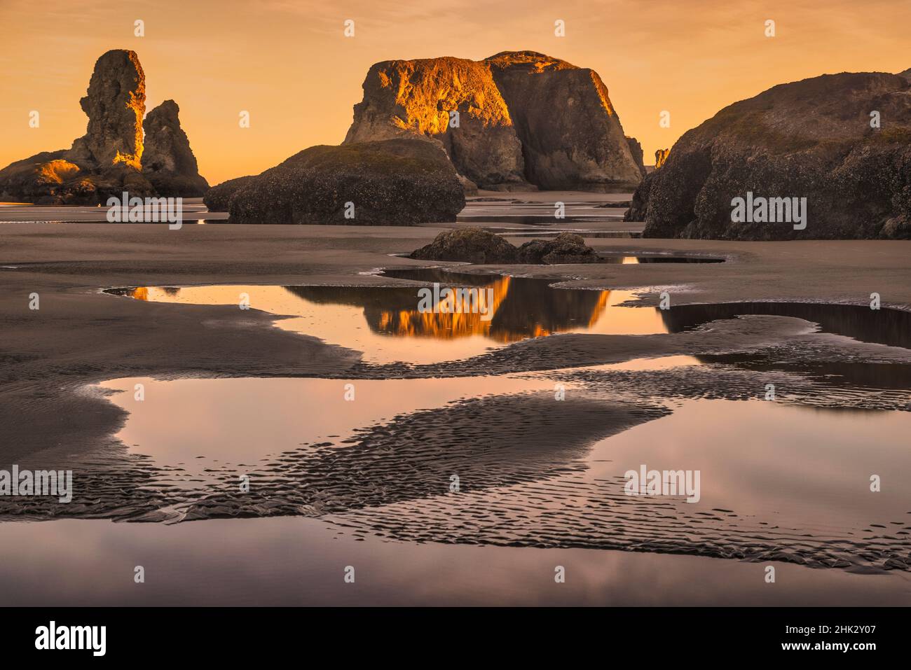 Bandon Beach, Oregon Stock Photo - Alamy