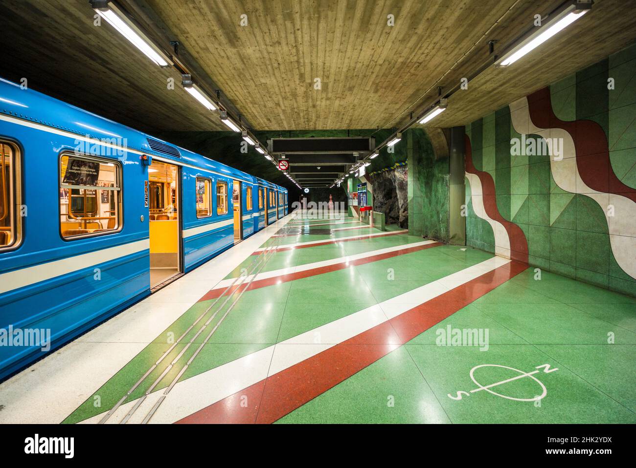 Sweden, Stockholm, Stockholm Underground Metro, Kungstradgarden Station ...