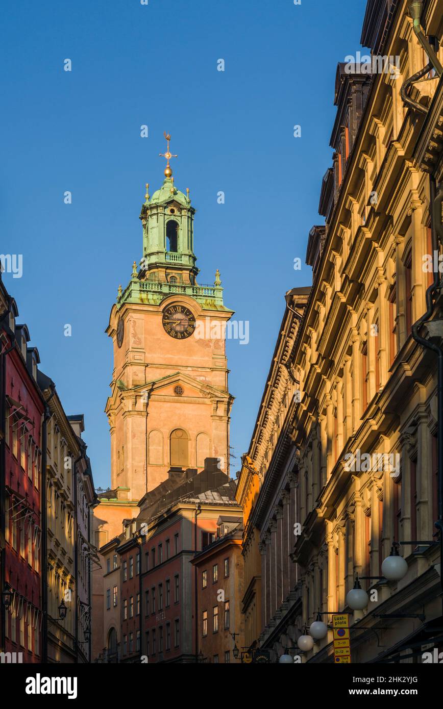 Sweden, Stockholm, Gamla Stan, Old Town, Storkyrkan Cathedral, dusk ... Sweden, Stockholm, Gamla Stan, Old Town, Storkyrkan Cathedral, dusk ...