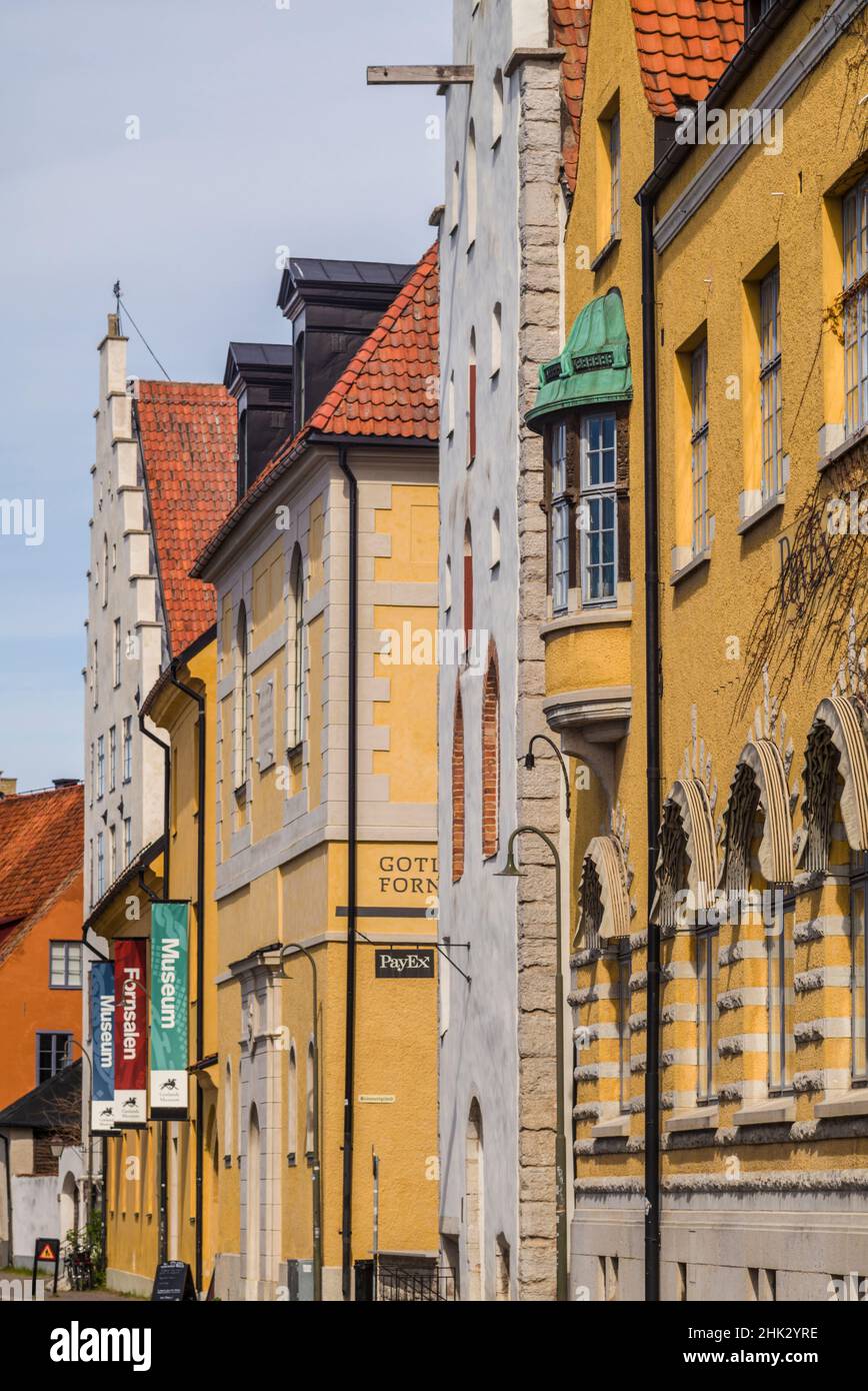 Sweden, Gotland Island, Visby, medieval building (Editorial Use Only ...
