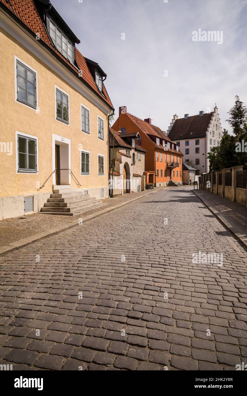 Sweden, Gotland Island, Visby, town street Stock Photo - Alamy