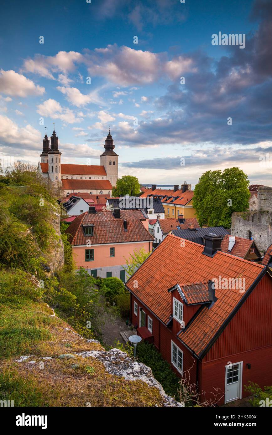 Sweden, Gotland Island, Visby, Visby Cathedral, 12th century, and the ...
