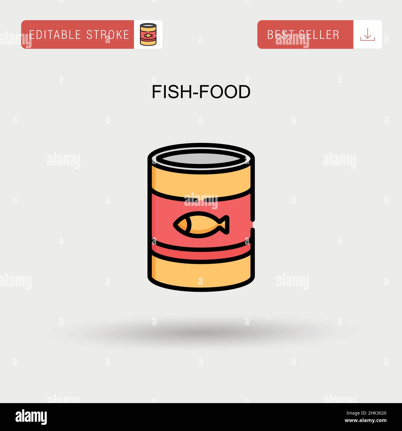 Fish-food Simple vector icon Stock Vector Image & Art - Alamy