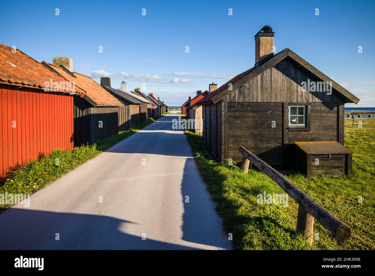 Sweden, Gotland Island, Gnisvard, fishing shack Stock Photo - Alamy