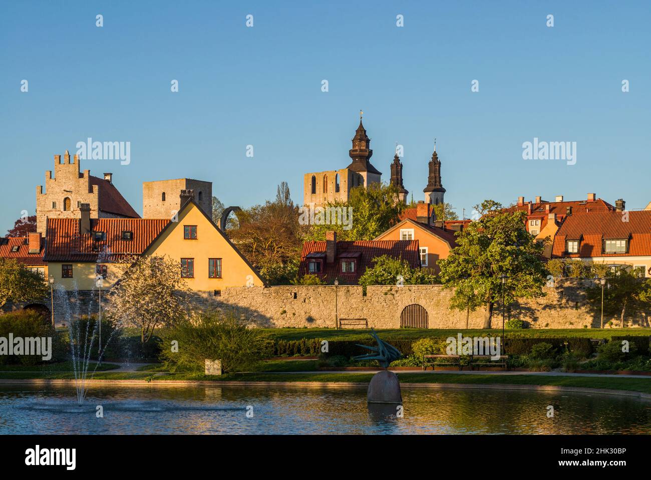 Sweden, Gotland Island, Visby, Visby Cathedral, 12th century, and the ...