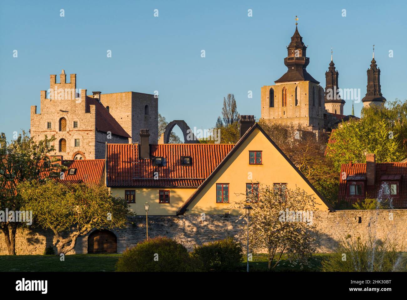 Sweden, Gotland Island, Visby, Visby Cathedral, 12th century, and the ...