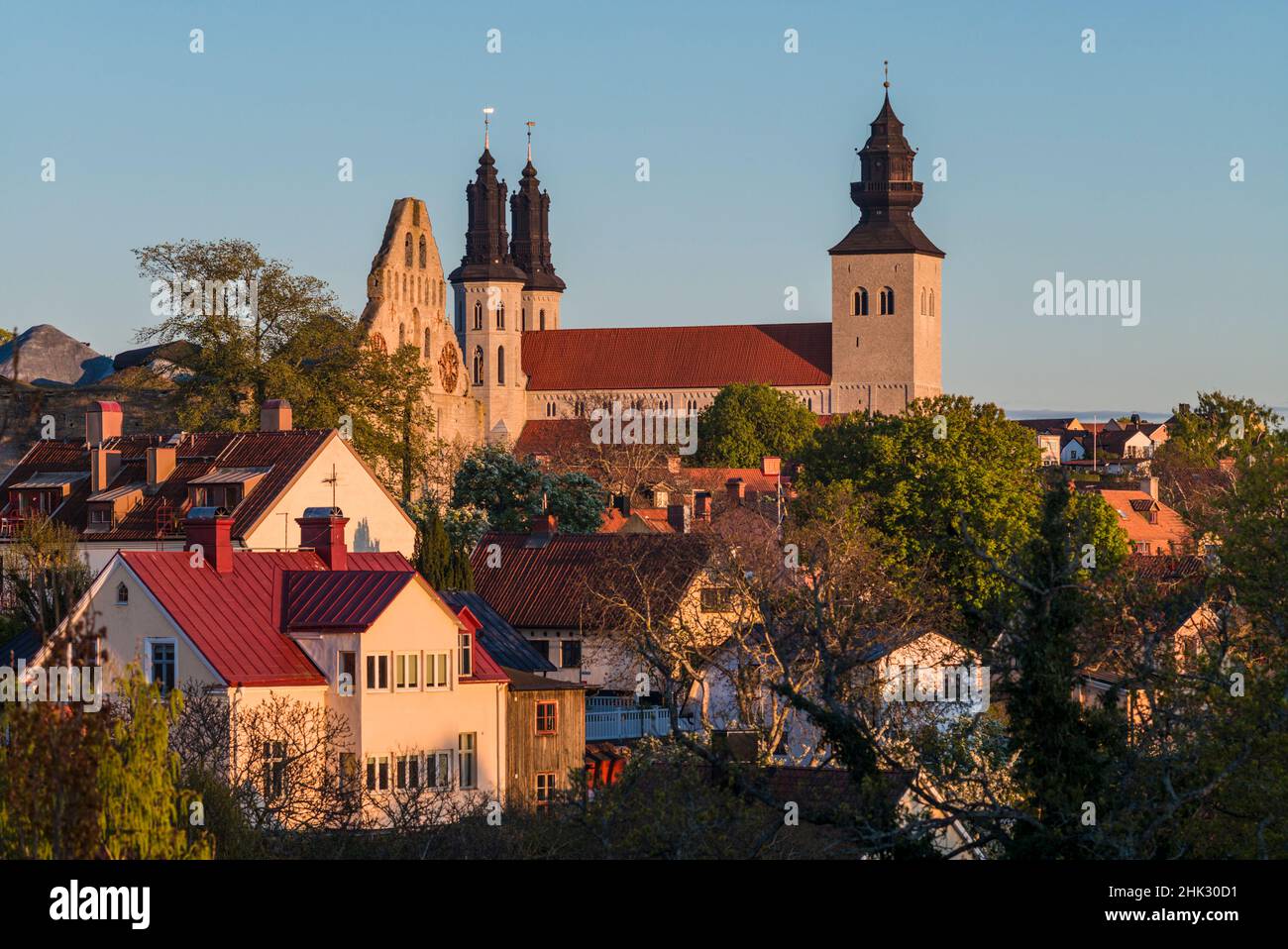 Sweden, Gotland Island, Visby, Visby Cathedral, 12th century, and the ...