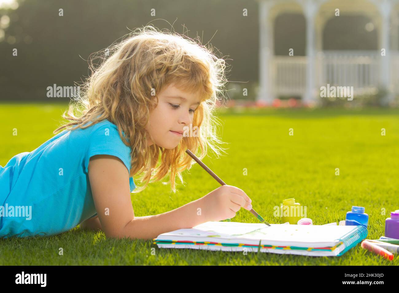 Children Creative Developing Imagination Creativity Child Boy Draws
