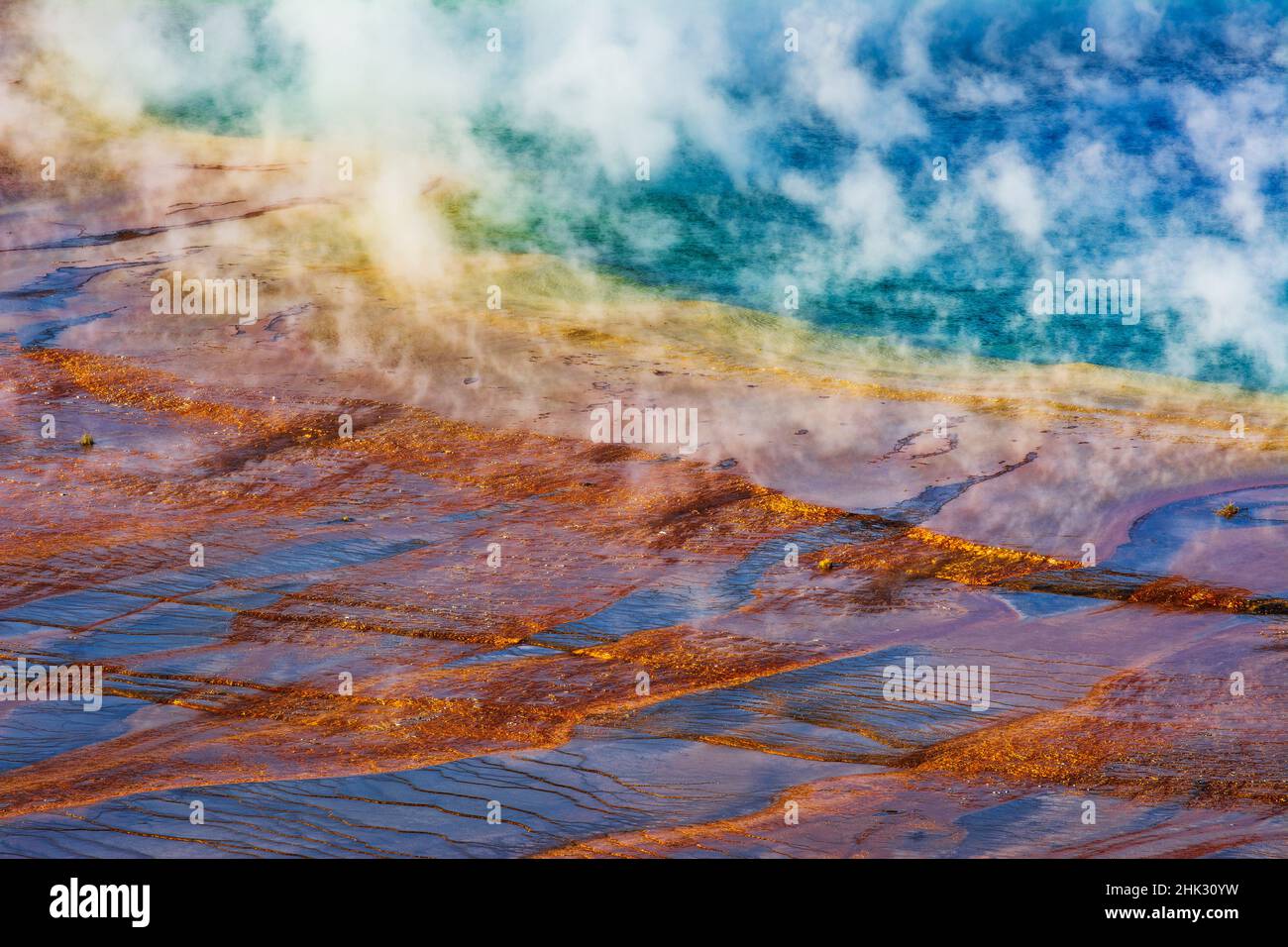 Grand prismatic spring vibrant hi-res stock photography and images - Alamy