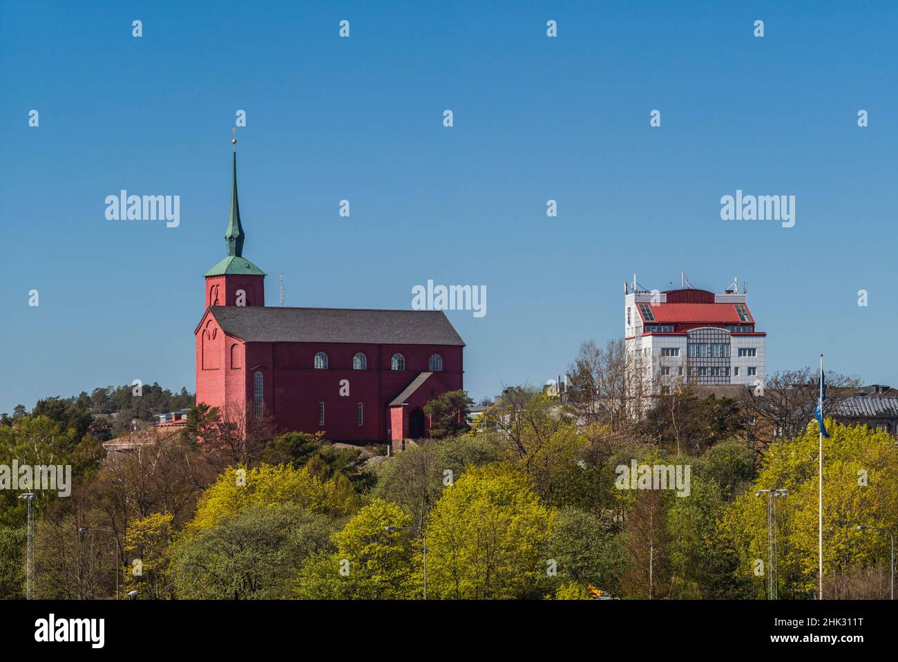 Sweden, Stockholm Archipelago, Nynashamn, Nynashamns church (Editorial ...