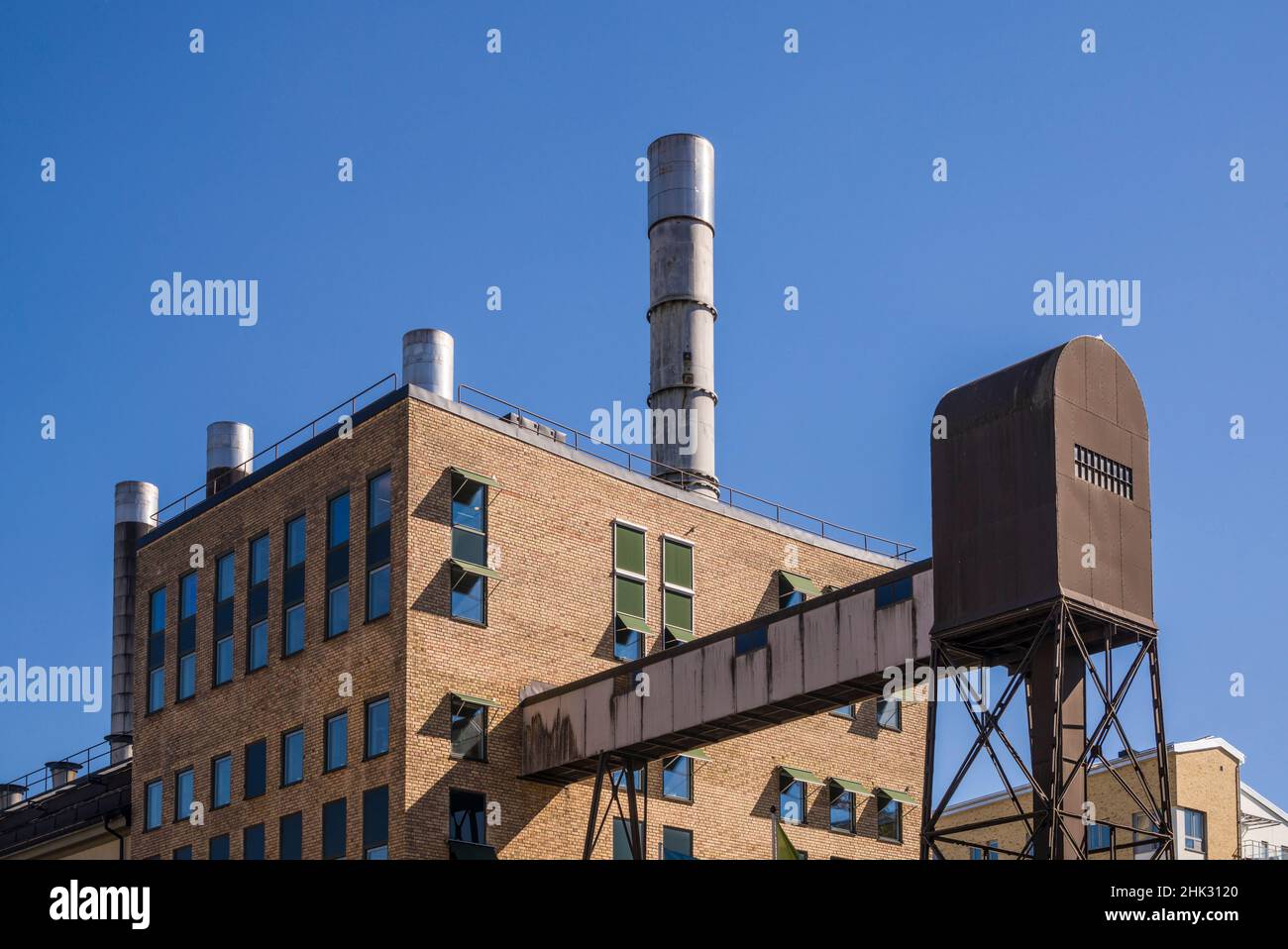 Sweden, Norrkoping, early Swedish industrial town, factory buildings ...