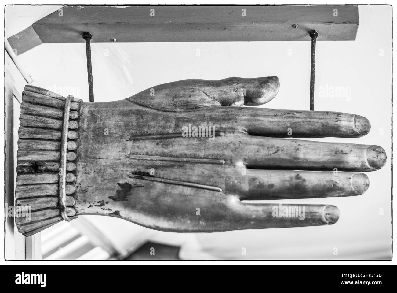 Sweden, Norrkoping, former mill town, antique golden hand sign Stock ...