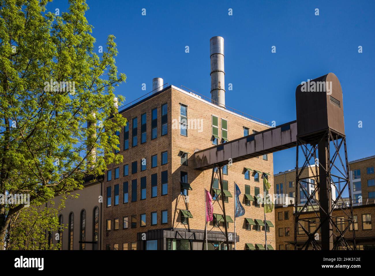 Sweden, Norrkoping, early Swedish industrial town, factory buildings ...