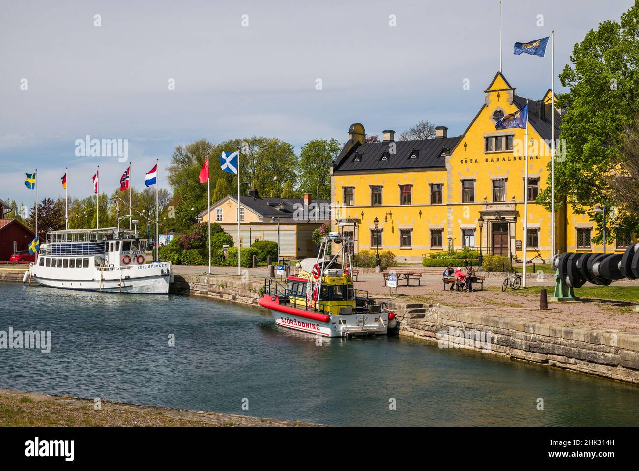 Sweden, Lake Vattern Area, Motala, town view Stock Photo - Alamy