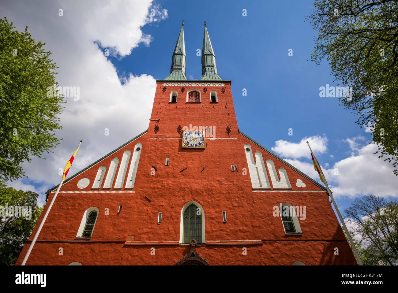 Sweden, Vaxjo, Vaxjo church, exterior (Editorial Use Only Stock Photo ...