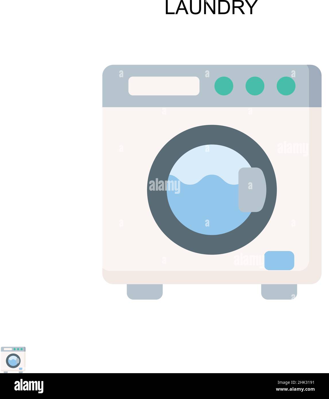 Laundry Simple vector icon. Illustration symbol design template for web ...