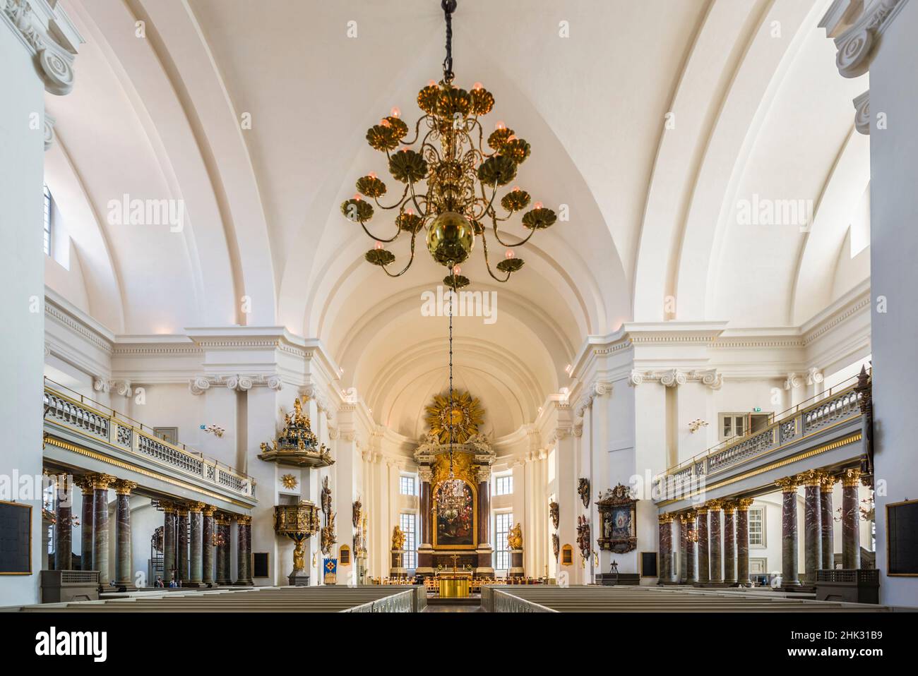 Sweden, Kalmar, Kalmar Domkyrka cathedral, interior (Editorial Use Only ...