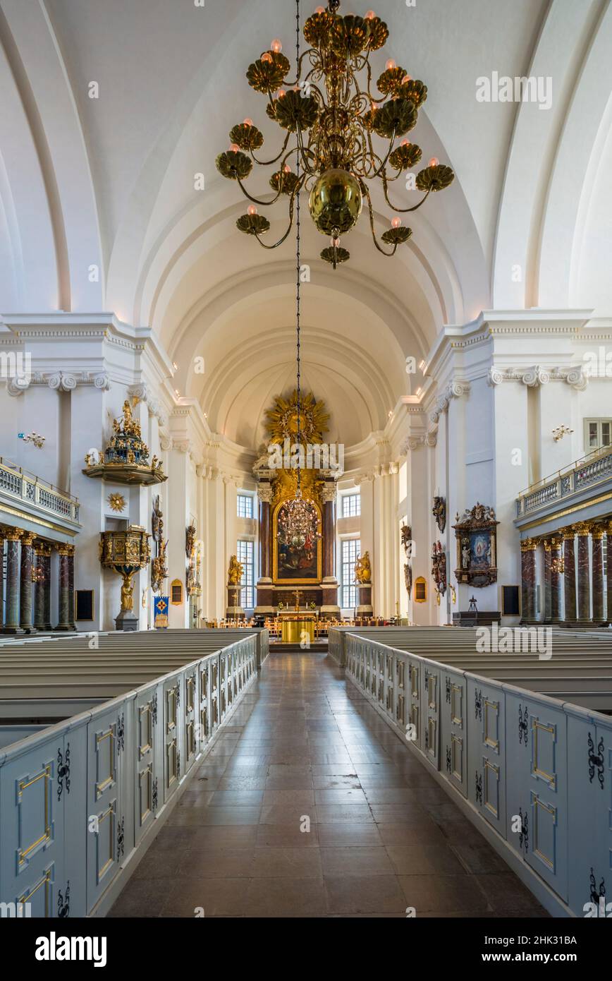 Sweden, Kalmar, Kalmar Domkyrka cathedral, interior (Editorial Use Only ...